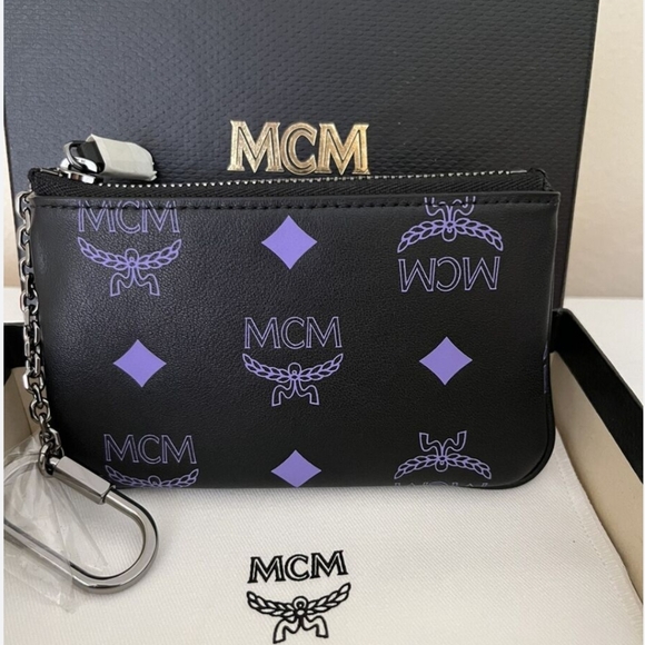 MCM | Accessories | Mcm Key Pouch In Color Splash Logo | Poshmark